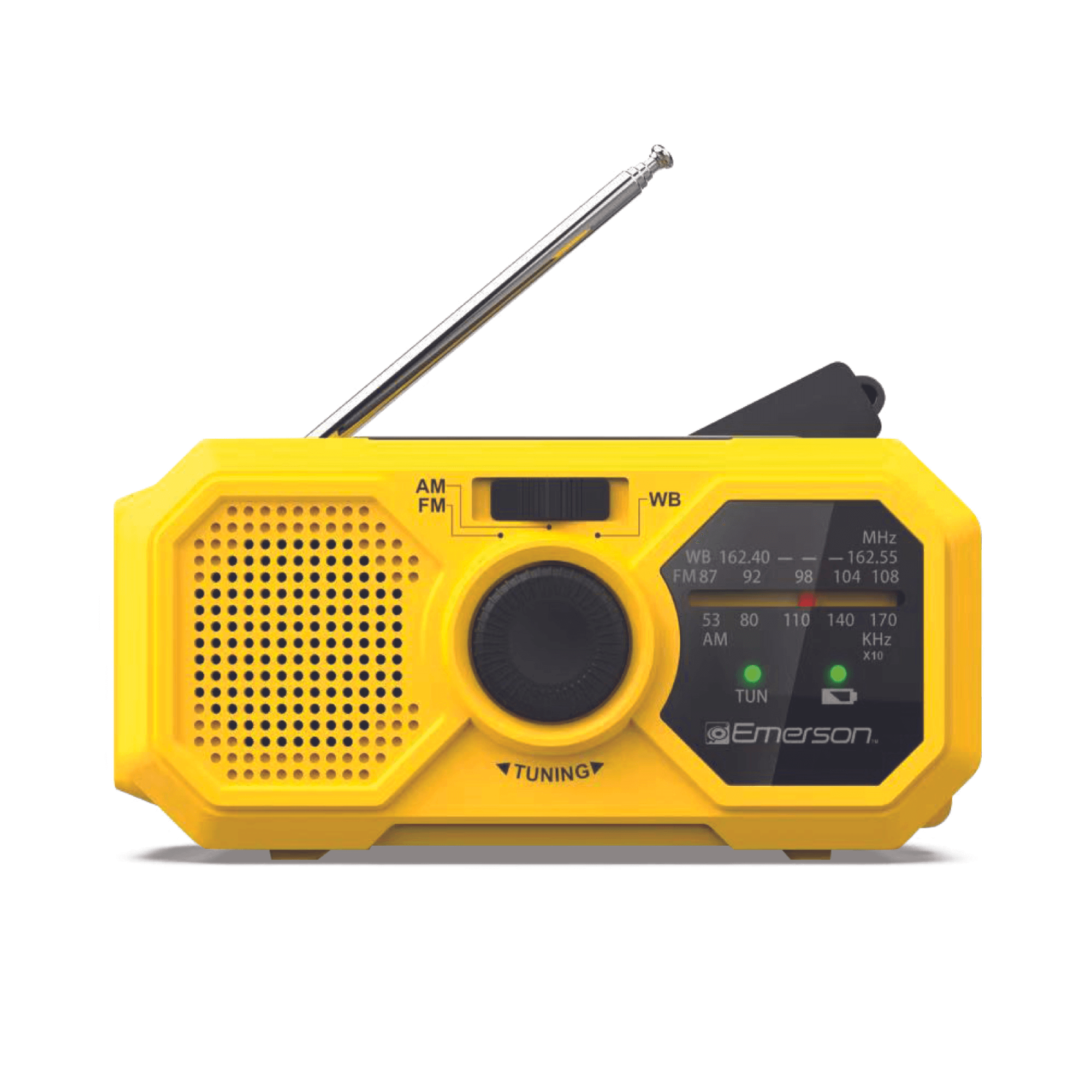 Emerson Emergency AM / FM Radio with Weather Band and Power Bank ...