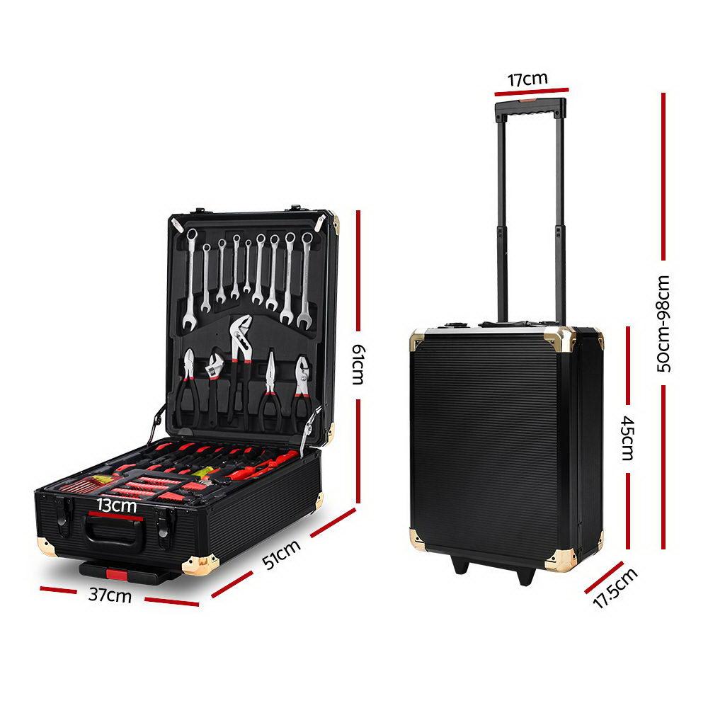 816pcs Tool Kit Trolley Toolbox Portable DIY Set | Oceanside Carpentry ...